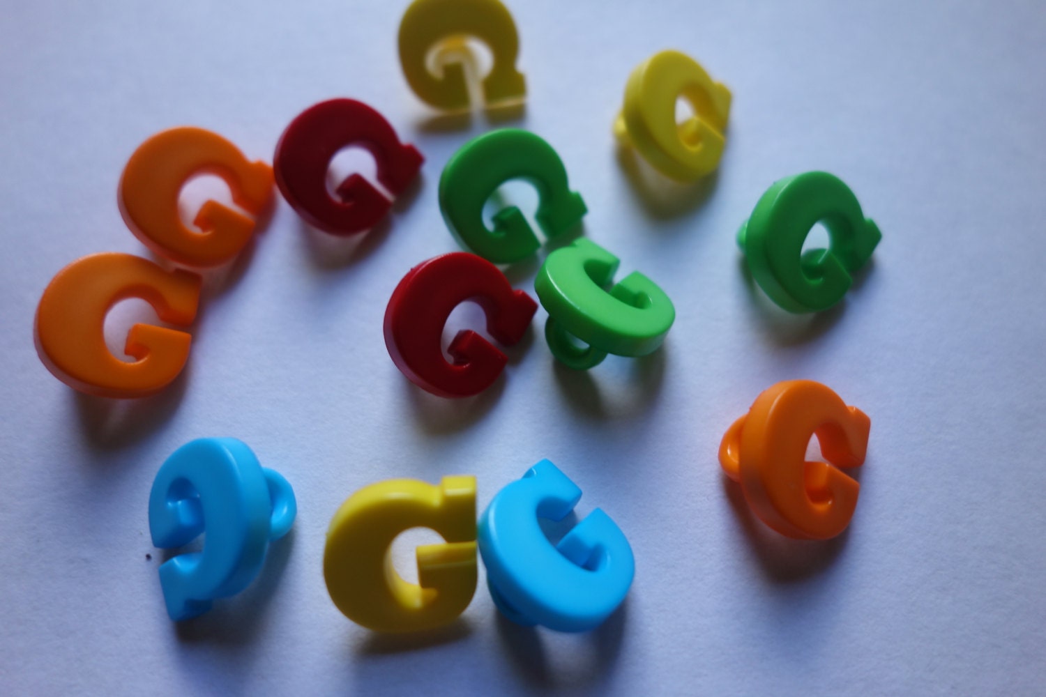 Alphabet Letter G Various Colors Novelty Button 11 mm | Etsy