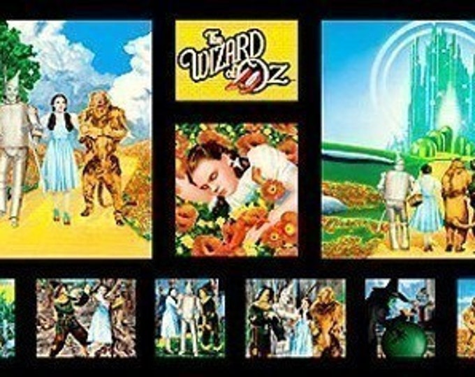 WIZARD OF OZ Follow the Yellow Brick Road Fabric Panel - Etsy