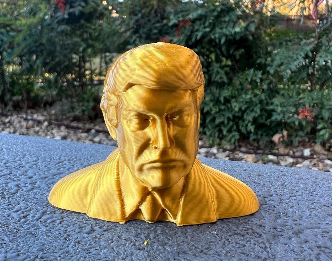 Mini Donald Trump Bust 3D Printed in Texas - Etsy