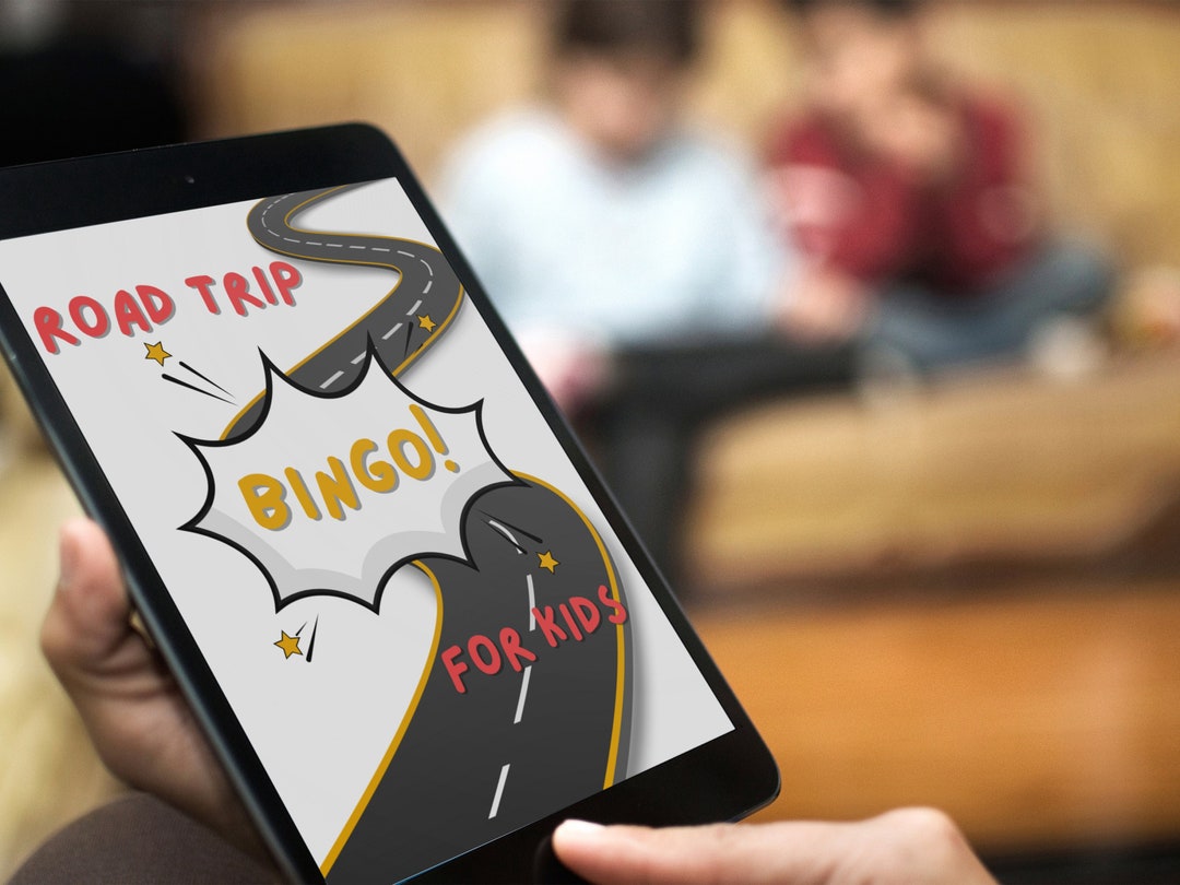 Road Trip Bingo for Kids, Car Games, Kids Activities, Family Travel ...