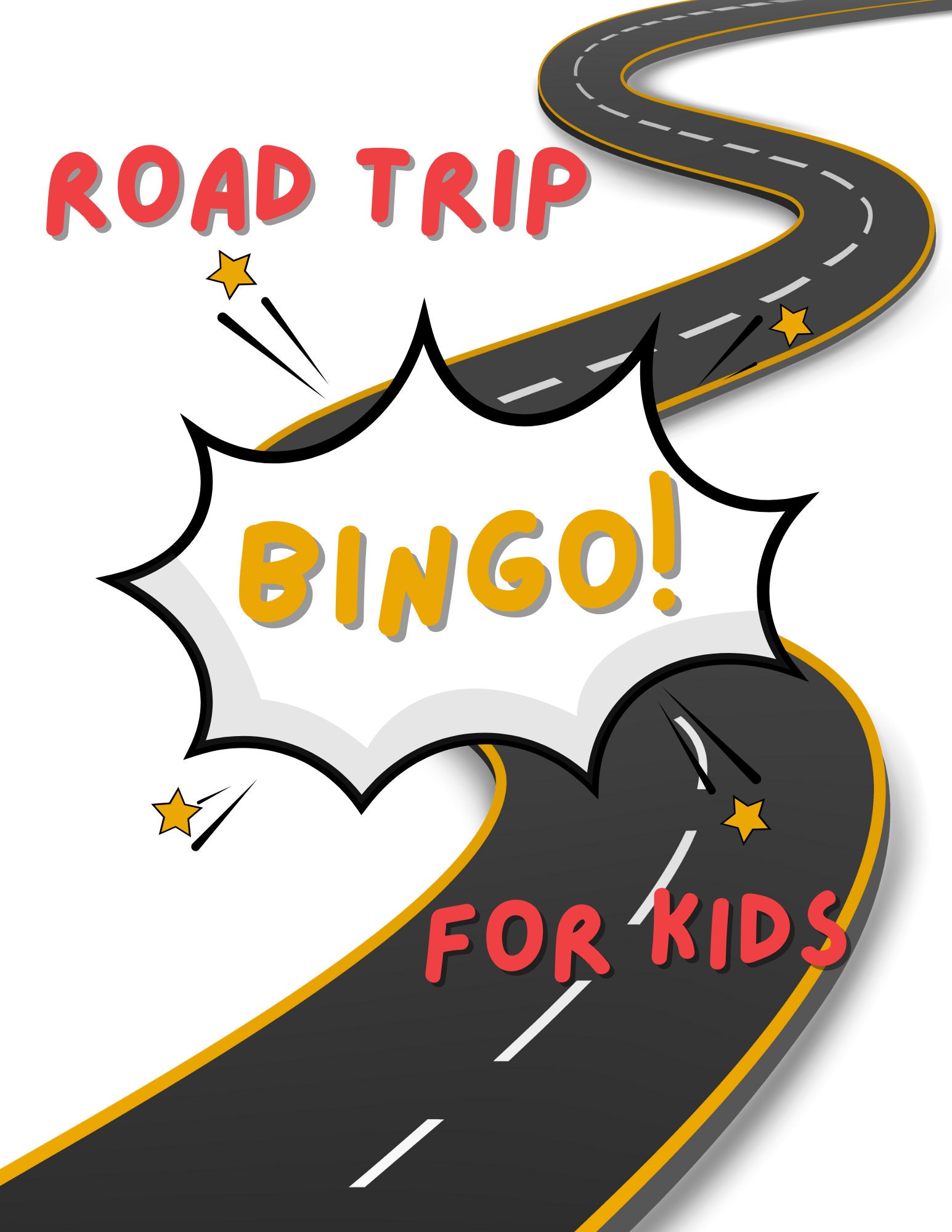 Road Trip Bingo for Kids, Car Games, Kids Activities, Family Travel ...