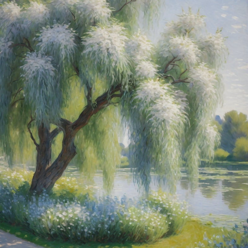 Willow Tree Painting - Etsy