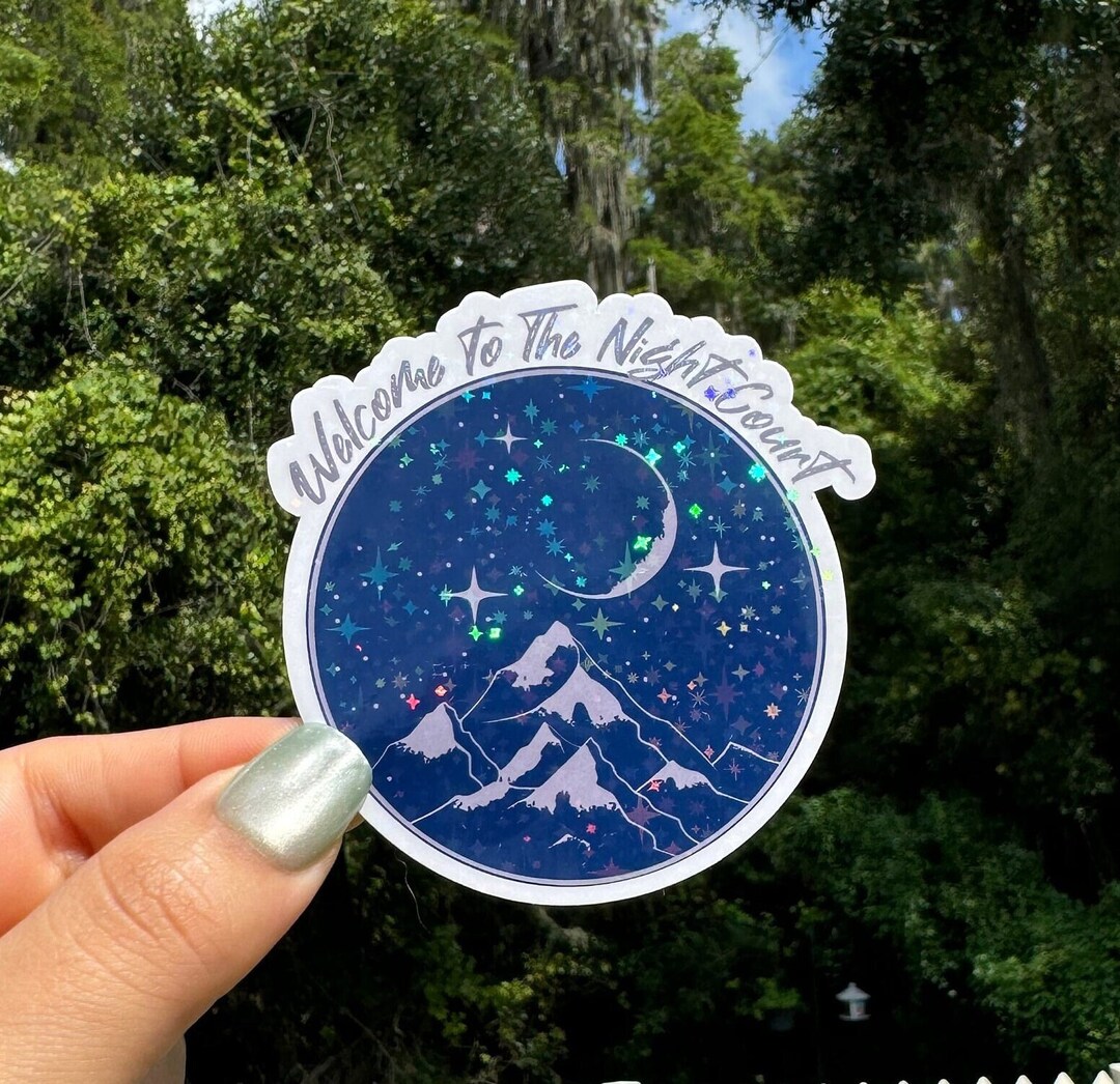 Welcome to the Night Court Water-resistant Sticker, Vinyl Holographic ...