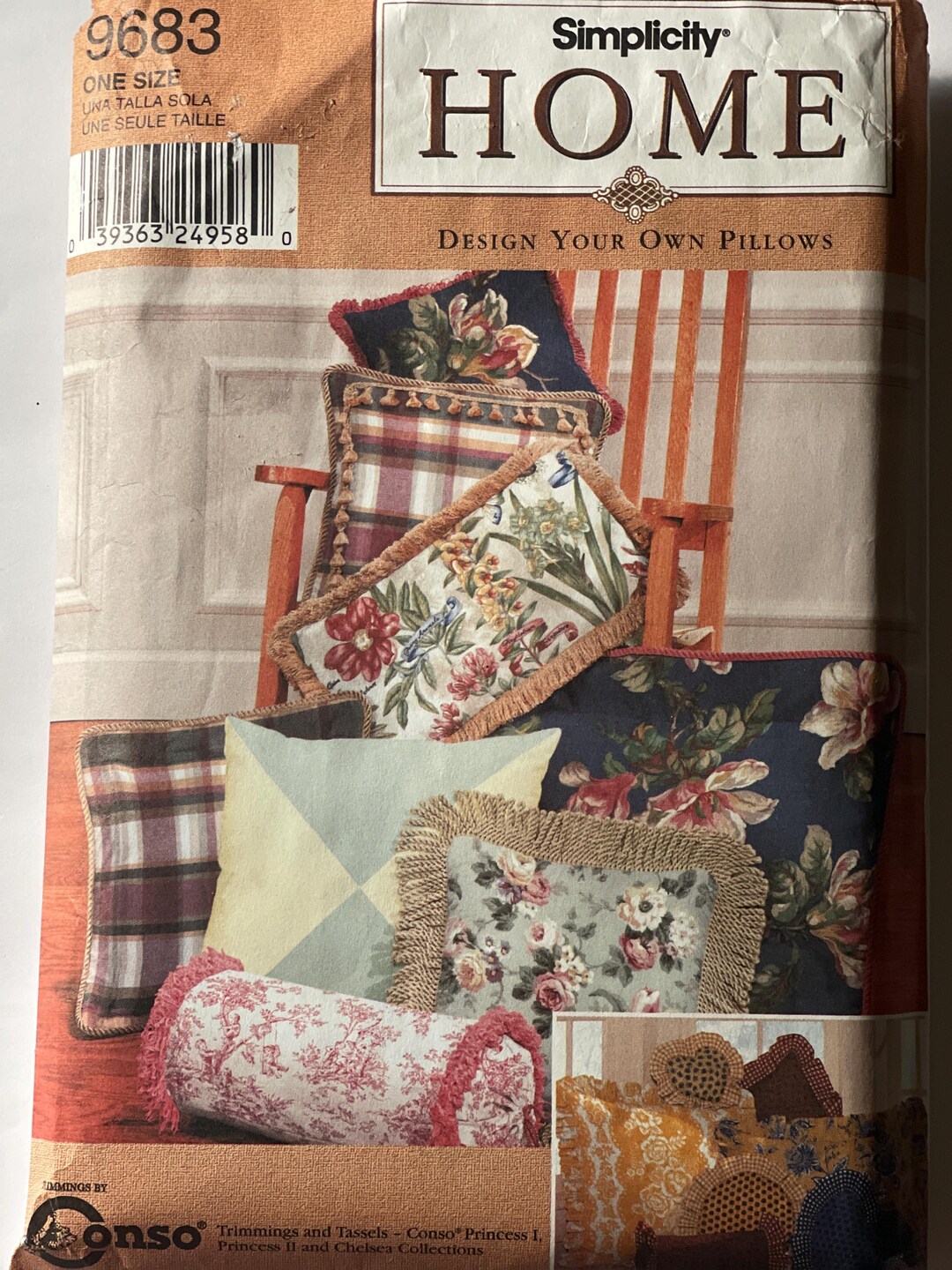 New Uncut Pillows Sewing Pattern, Simplicity 9683 - Etsy