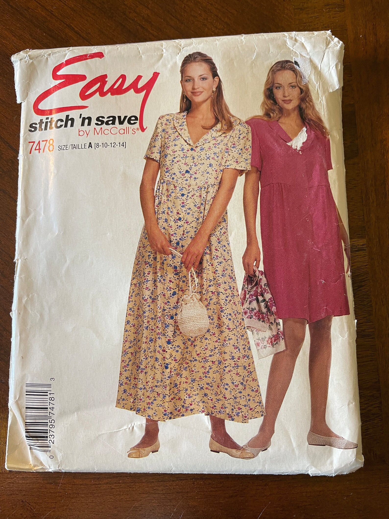 Misses Dresses and Rompers Size 8-14 New Uncut Mccall's 7478 Sewing ...