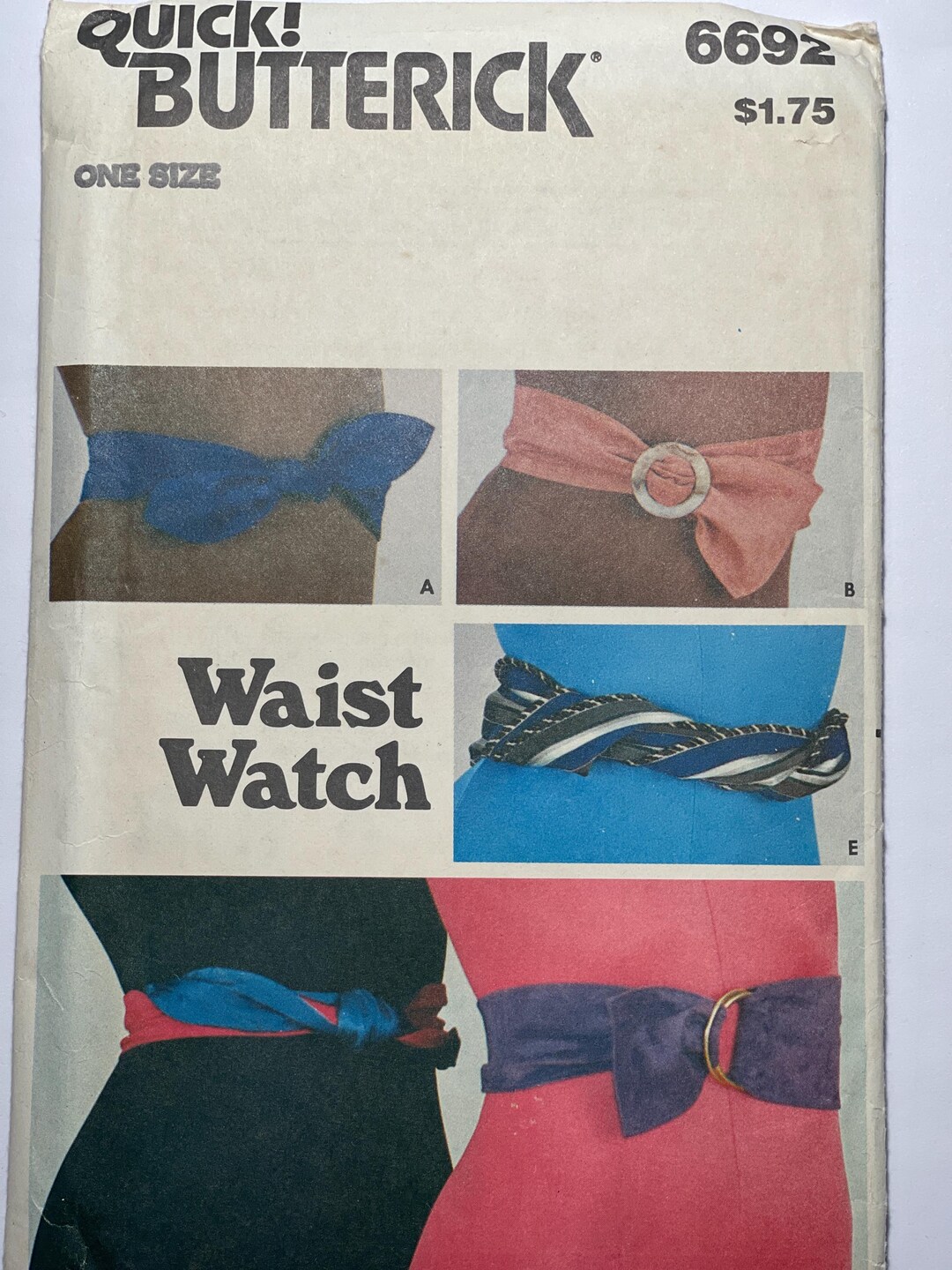 New Uncut Misses Belts Sewing Pattern, Butterick 6692 - Etsy