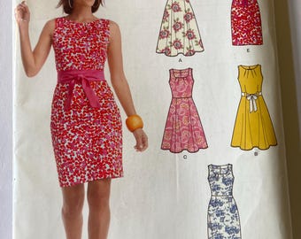 New Look Sewing Pattern 6110, Misses' Dress, Vintage Pattern, Size 8-18 ...