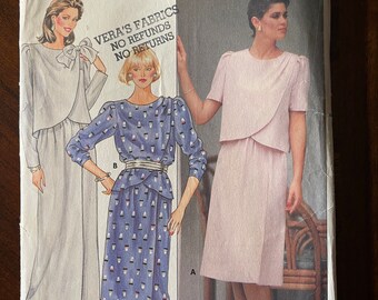 6624 Butterick Misses Ladies Wrap Top and Flounced Skirt Pattern Size ...