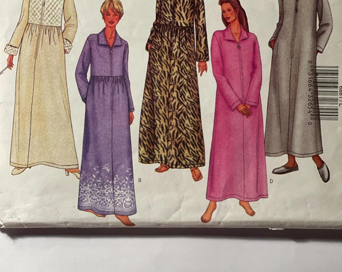 New Uncut Size 16-22 Misses Robes Sewing Pattern, Butterick 6881 - Etsy