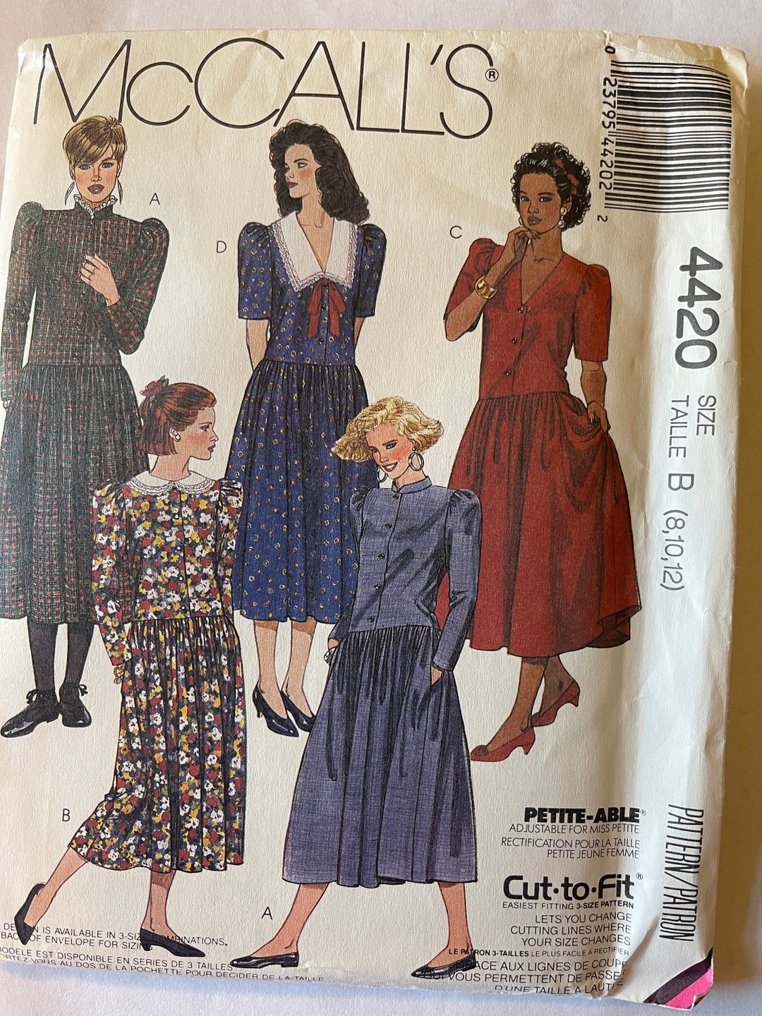 New Uncut Size 8-12 Misses Dresses, Mccall's 4420 Sewing Pattern - Etsy