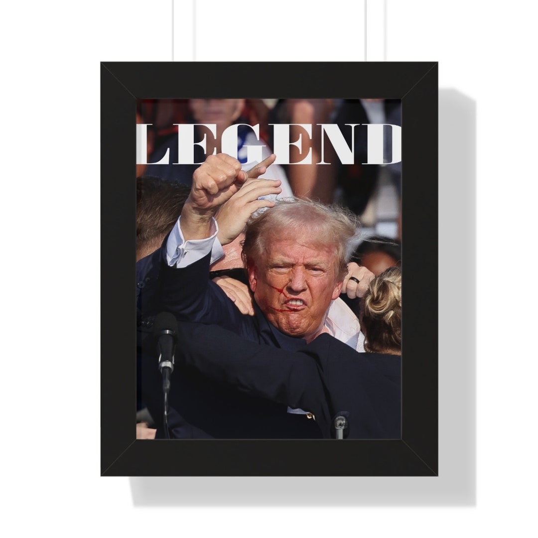 Donald Trump Framed Legend Poster - Etsy