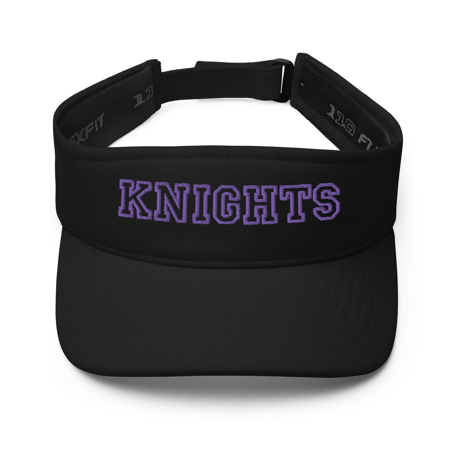 KNIGHTS Black Visor With Purple Embroidered Lettering - Etsy