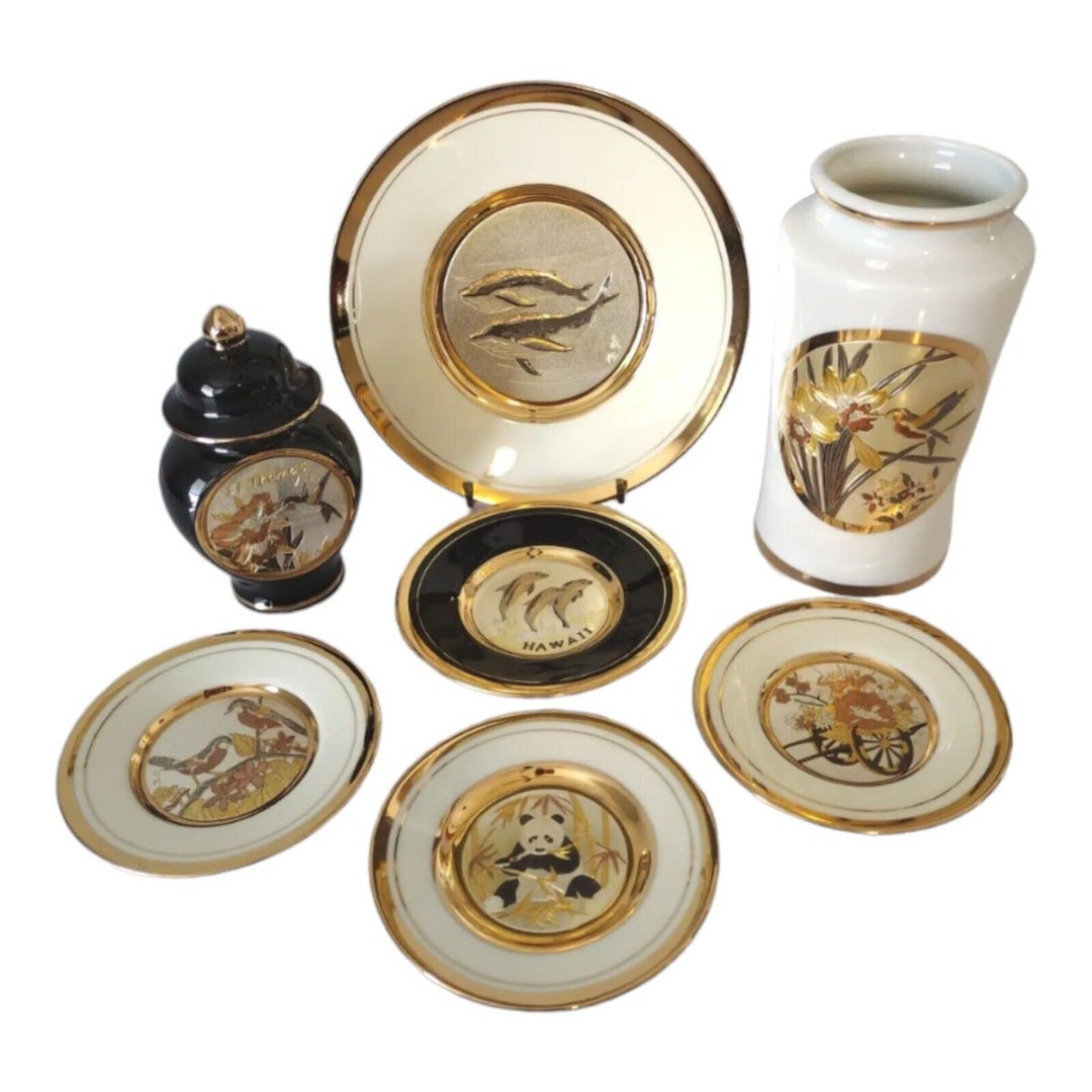 The Art of Chokin Vintage Collection Set of 7 Japan Excellent Condition ...