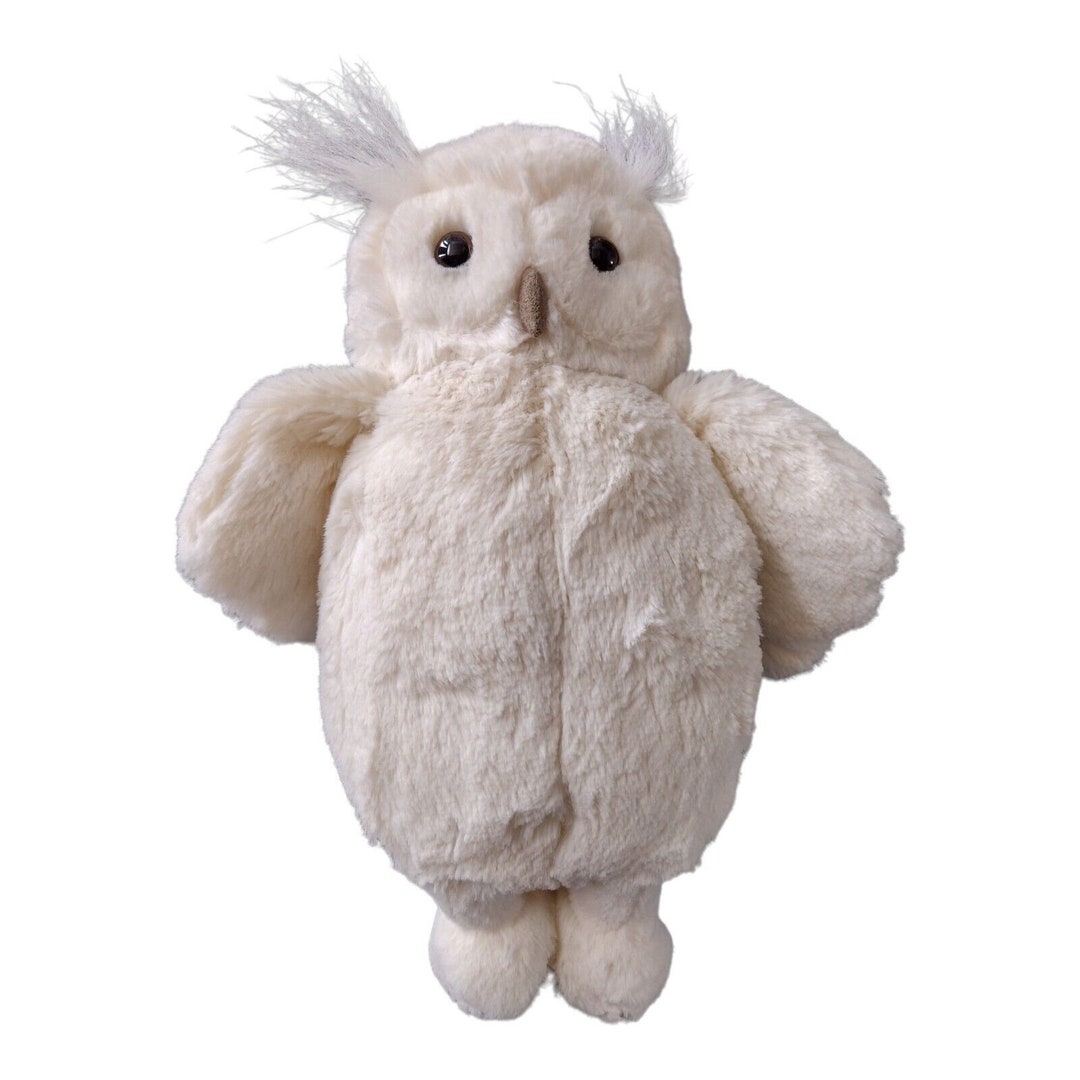 Jellycat Vintage White Snow Owl Soft & Cuddly London 12 Inch Plush Rare ...