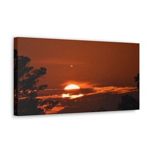 Orange Sunset Wall Decor - Etsy