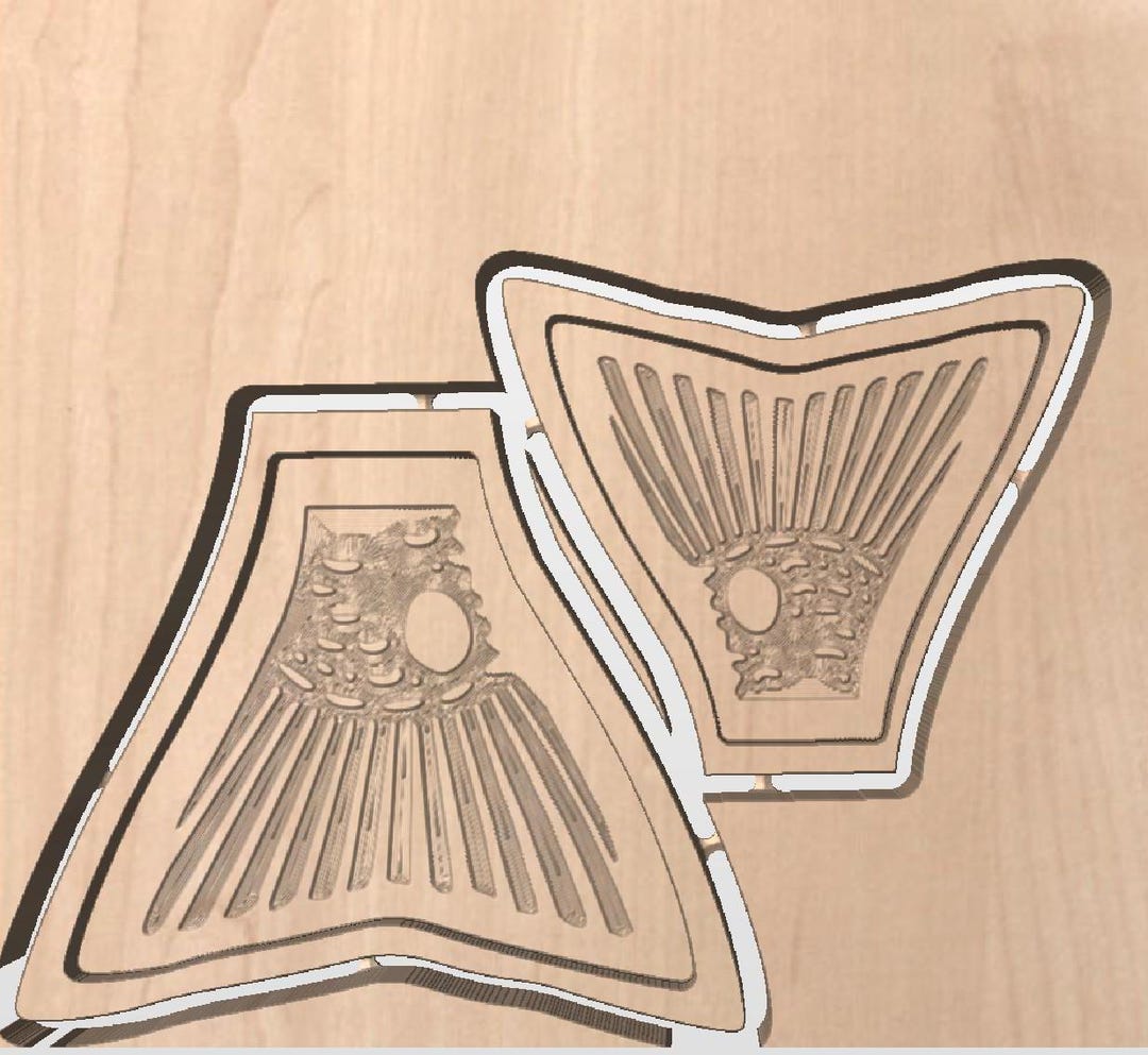 CNC Vcarve 12 Digital File Gulf Coast Redfish Red Drum Tray .crv .ai ...