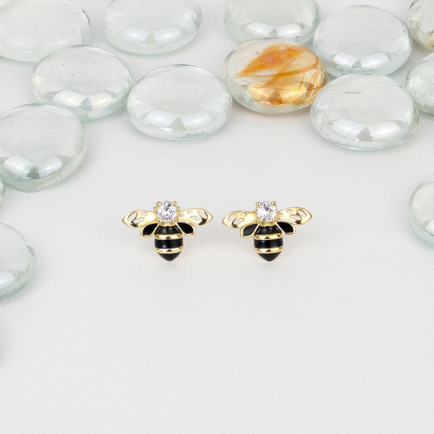 Dancing Bee Earrings Etsy