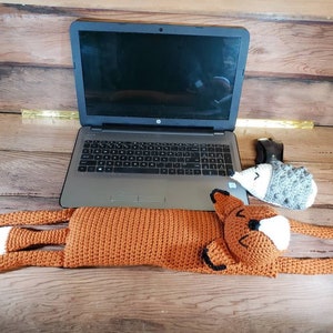 Crochet Pattern for Fox and Hedgehog Wrist Rest, Keyboard Wrist Support ...