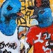 Urban Street Art Print of Blue Birds in Graffiti Style Unique Wall ...