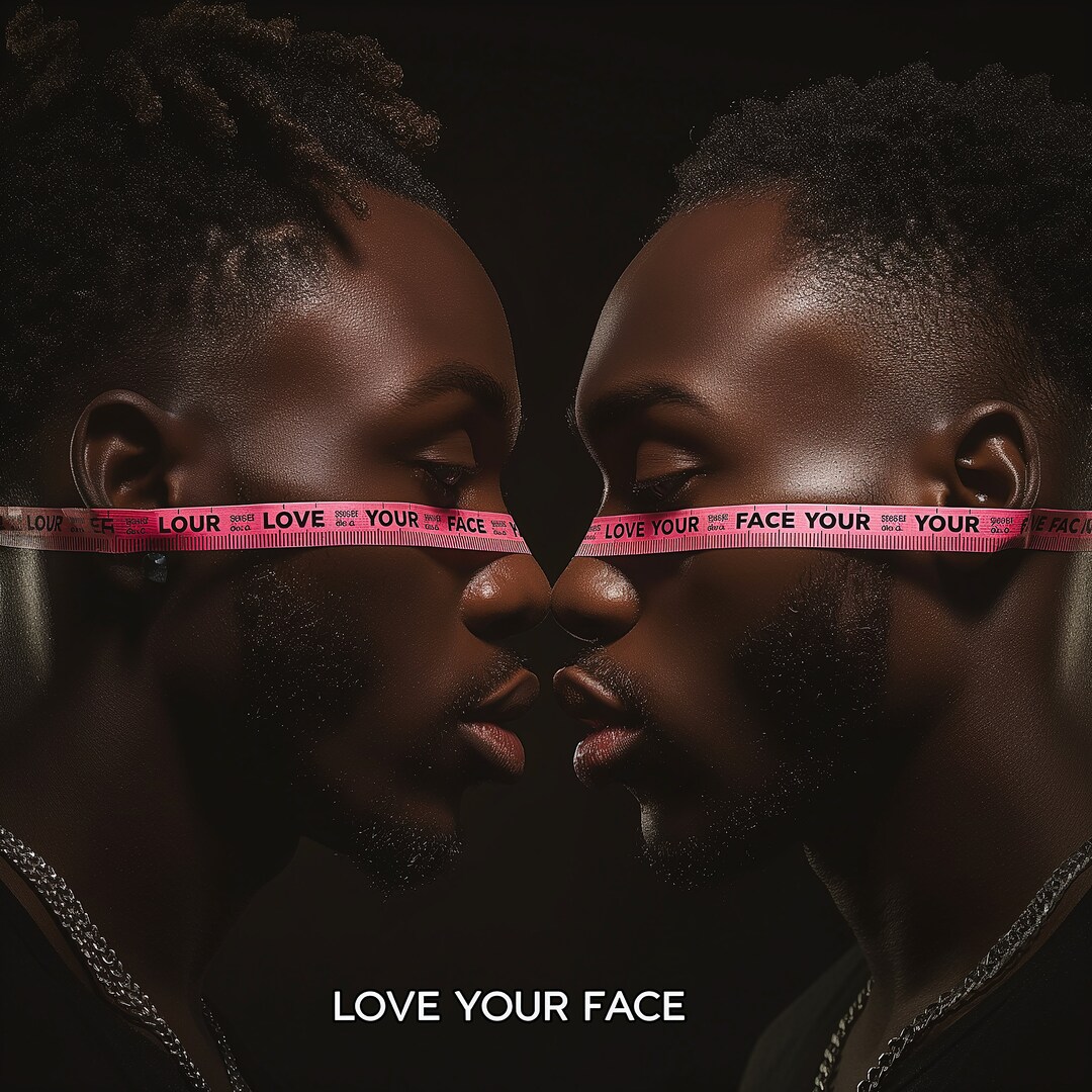 Love Your Face Twin Reflection Poster Bold Artistic Print Wall Art ...
