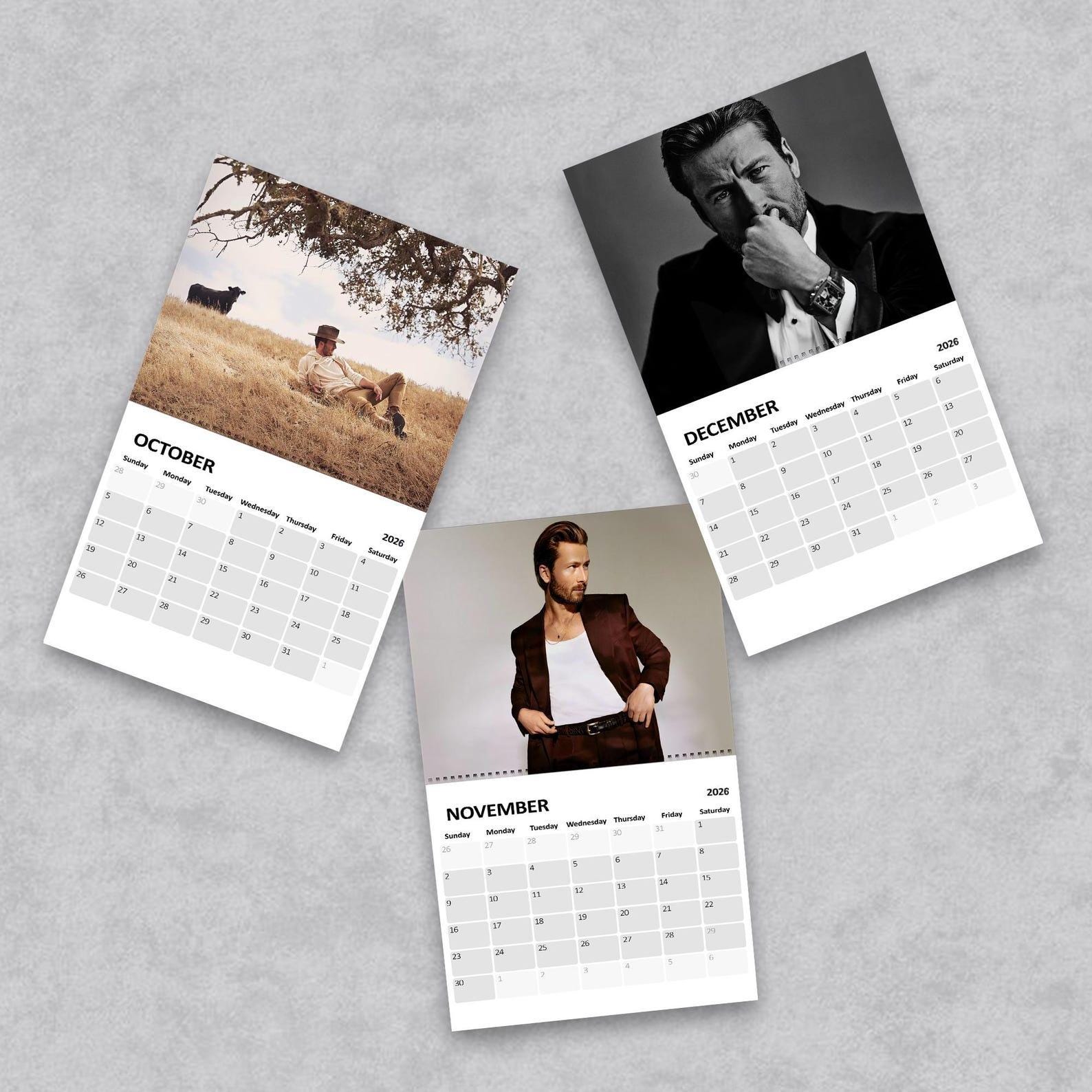 Glen Powell Calendar 2026 Calendar, If You Feel It Chase It Calendar ...