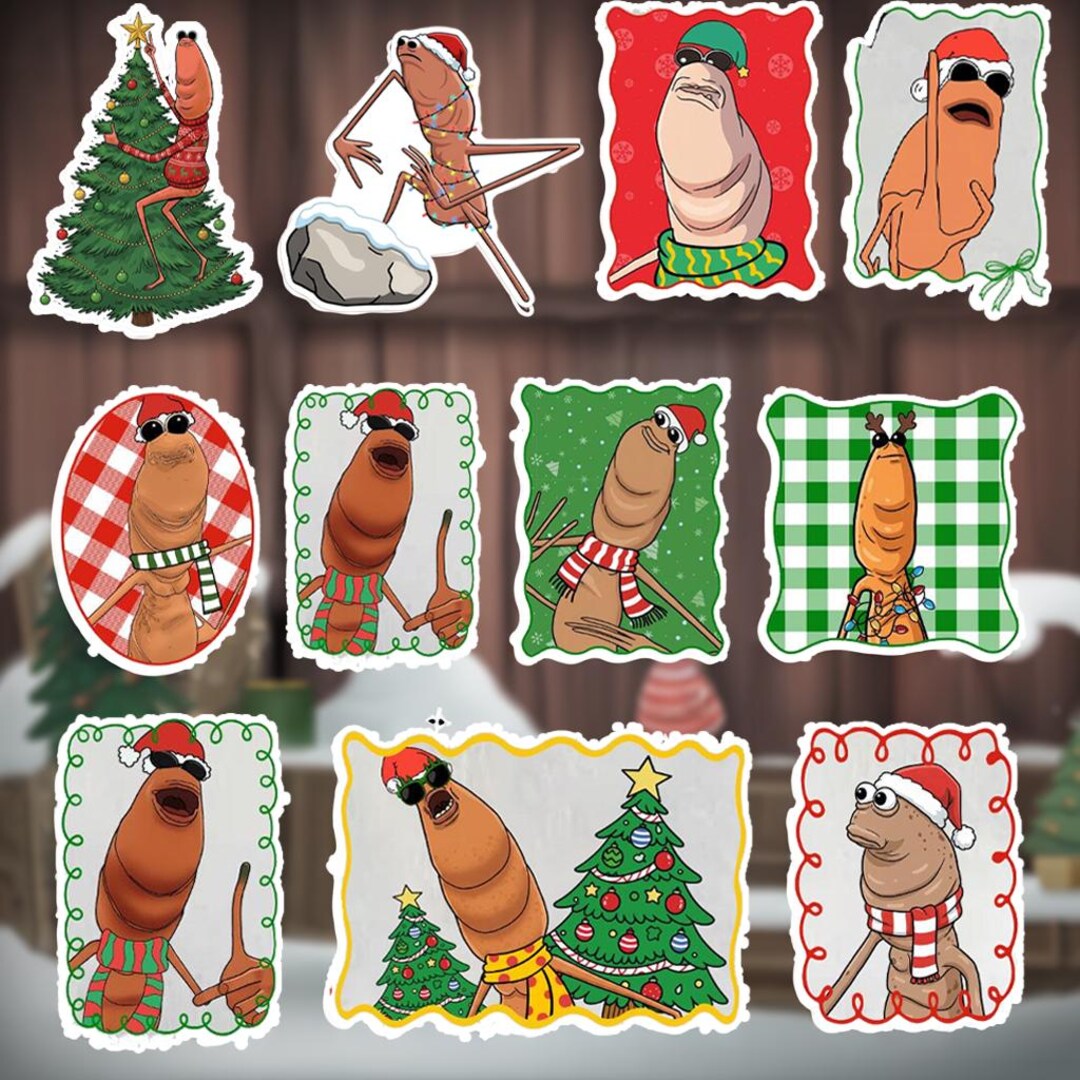 10pcs Marcus the Worm Meme Stickers Pack, Marcus the Worm Car Magnet ...