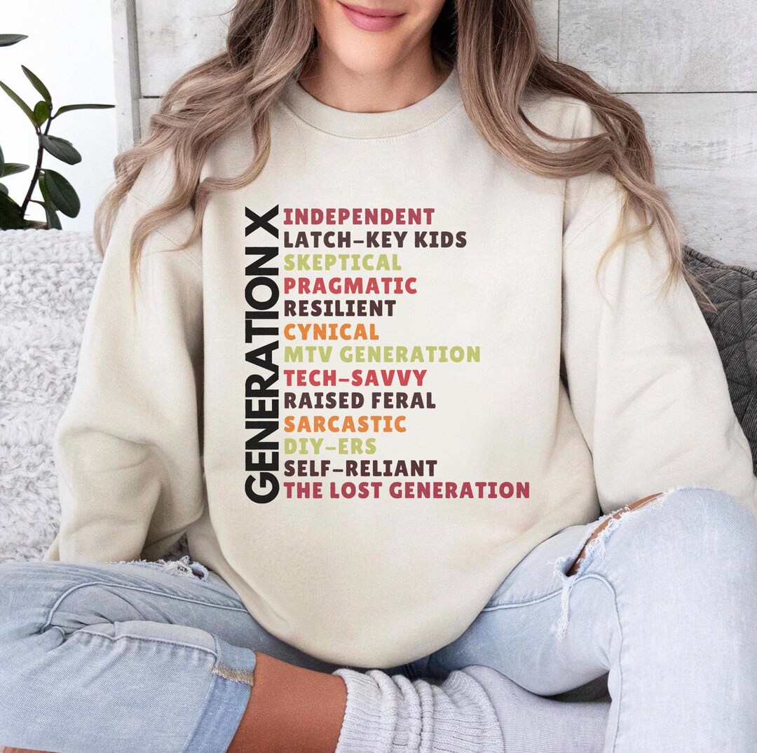 Gen X Colors Shirt, Generation X Tee, Gen X Tee, Generation X Shirt ...