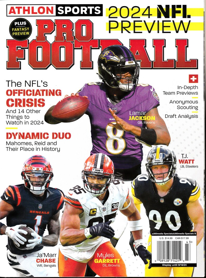 Athlon Sports Pro Football Magazine, 2024 NFL Preview Issue, 2024 Vol ...