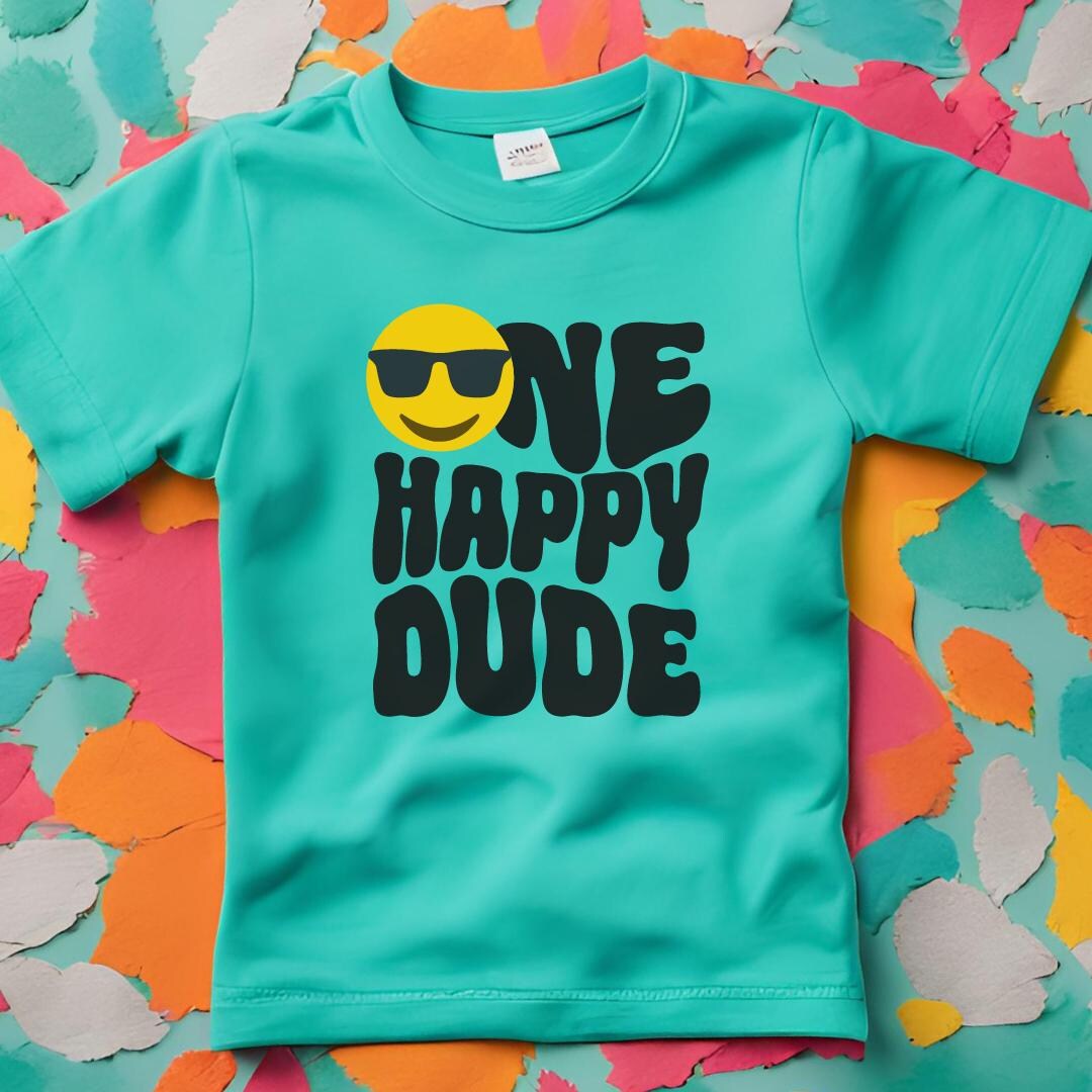 One Happy Dude | Smiley Face SVG | Happy Face SVG | Perfect for One ...