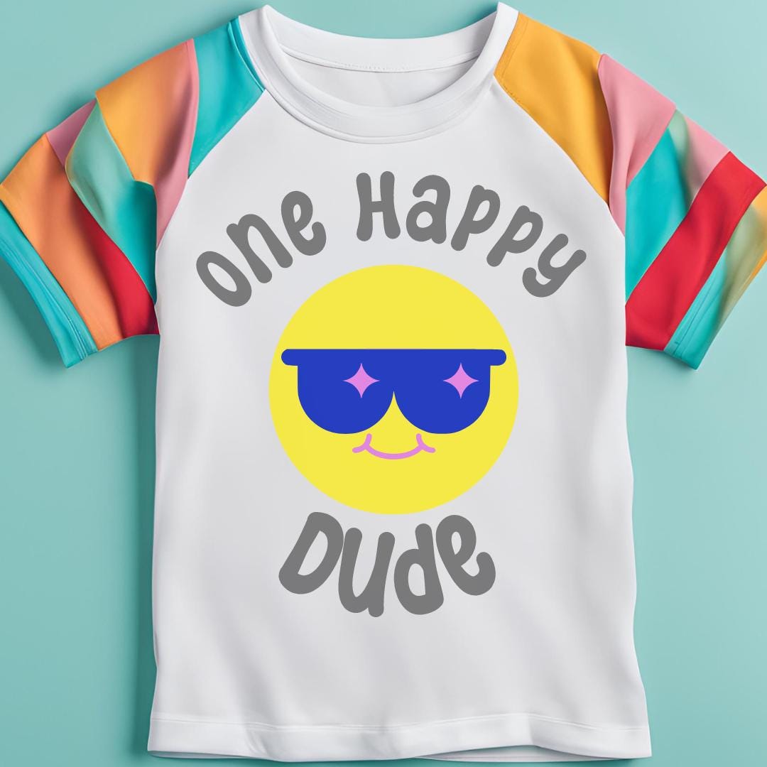 One Happy Dude | Smiley Face SVG | Happy Face Design - Perfect for One ...