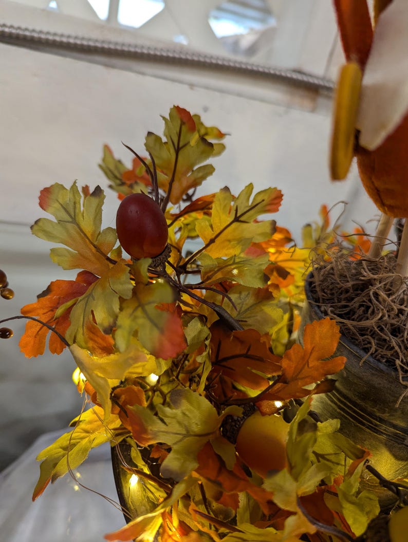 Lighted, Rustic Turkey Centerpiece - Etsy
