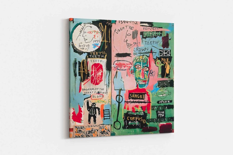 In Italian 1983 Art Print by Jean-michel Basquiat Art Wall Hangings ...