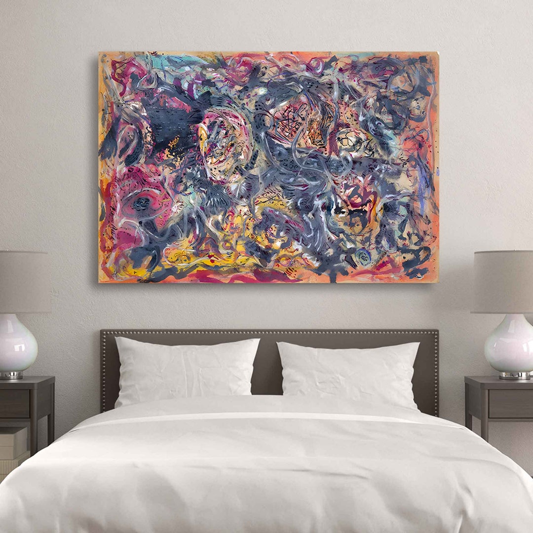 Jackson Pollock - Pattern - Canvas Wall Art Prints Abstract Wall Art ...