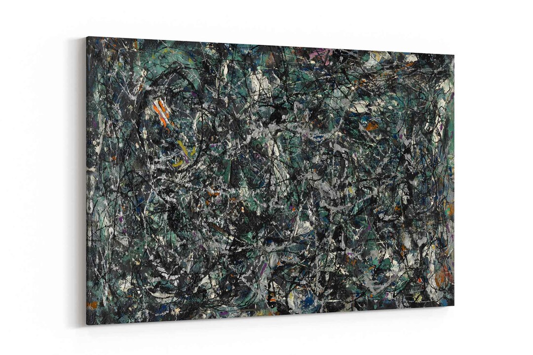 Full Fathom Five Pollock, Abstract Framed Canvas Print - Etsy
