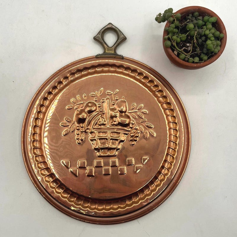 Vintage Copper Fruit Mold - Etsy