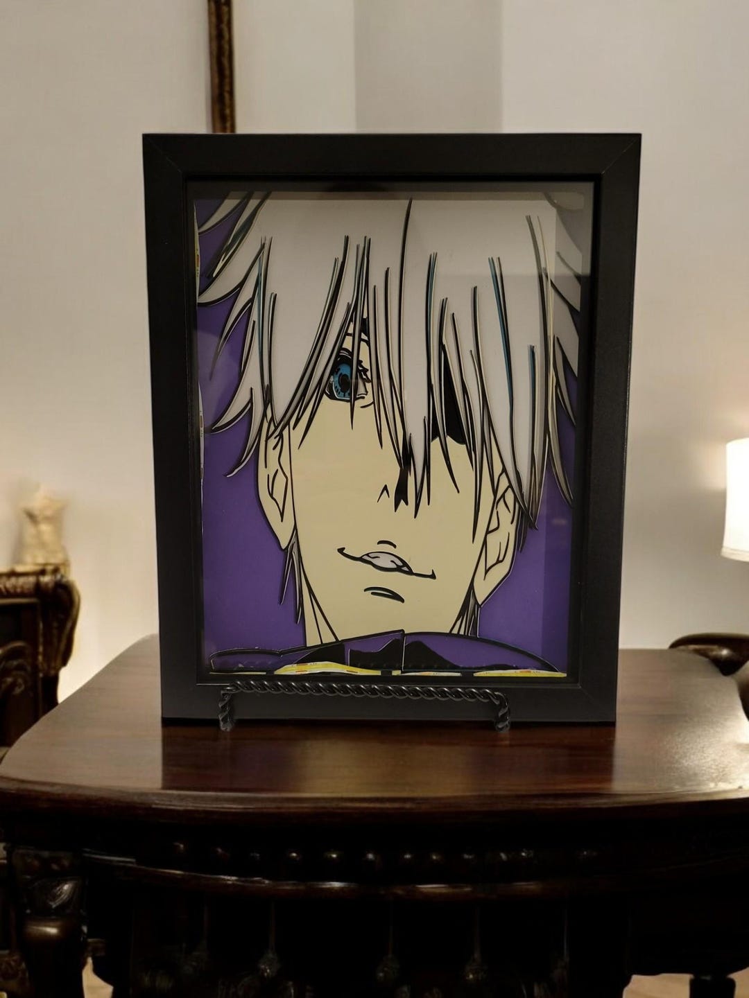 Jujutsu Inspired 3d Wall Art Light Box, LED Gojo Shadow Box, 3d Layered ...