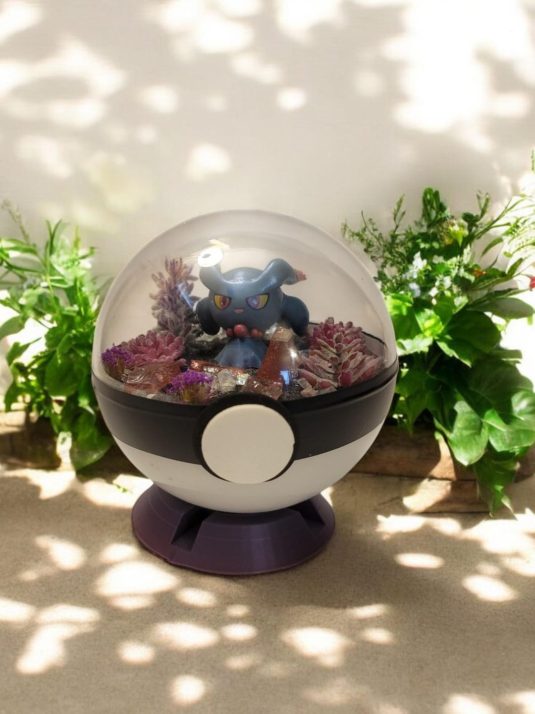 Handmade Pokeball Terrarium, Large 5.5 Inch Diorama, Misdreavus ...