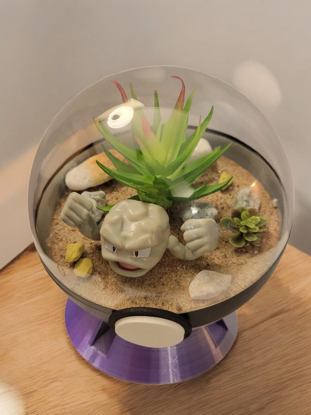 Handmade Pokeman Pokeball Terrarium, Eevee, Pikachu, Squirtle ...