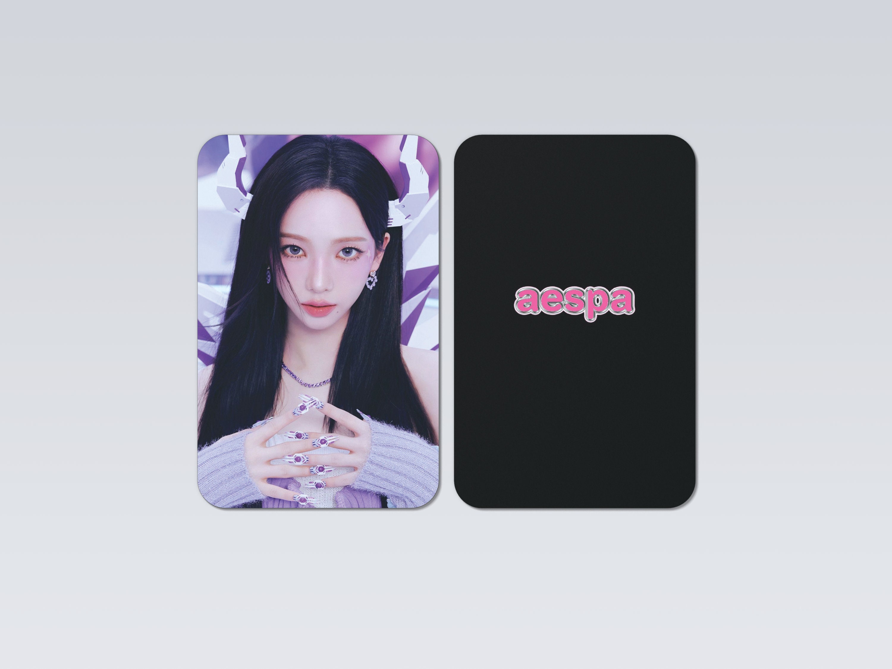 Aespa Photocard Aespa Kpop Aespa Merch Custom Kpop Collection Aespa ...