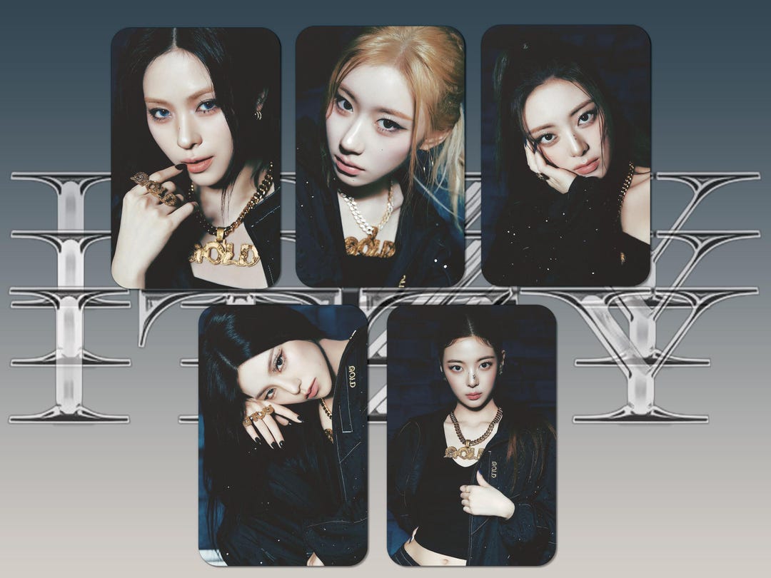 Itzy Gold Photocard ITZY Kpop ITZY Merch Custom Kpop Collection ITZY ...