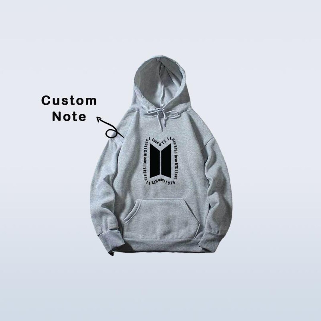BTS Custom Hoodie | BTS Gift for Her | BTS Merch | Kpop Gift for Her ...