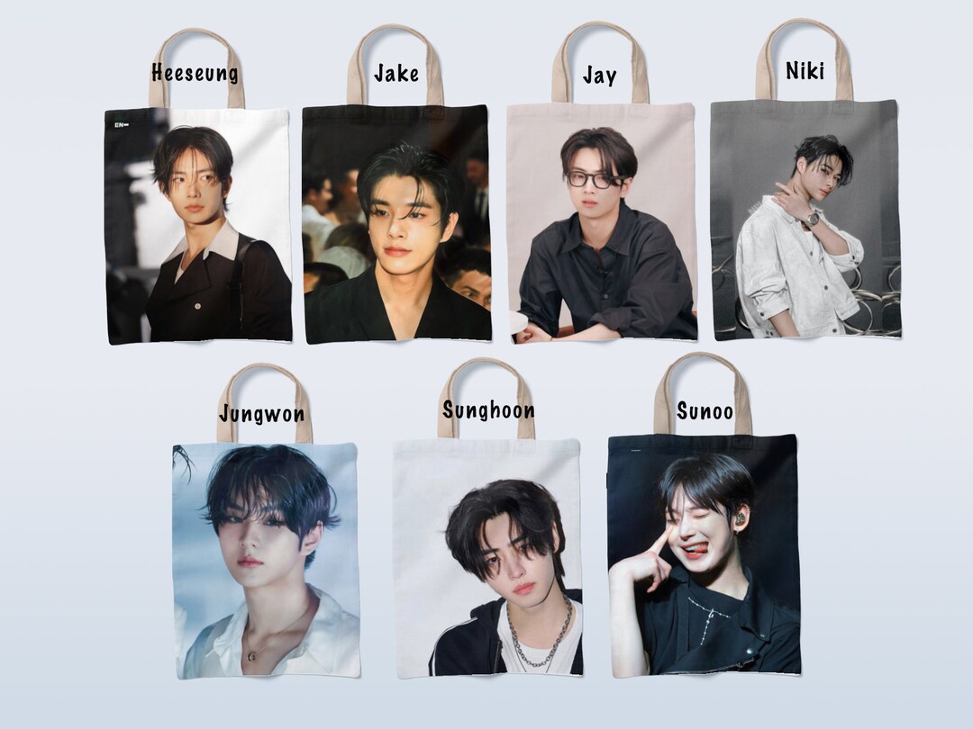 Enhypen Tote Bag | Enhypen Canvas Custom Bag | Kpop Enhypen | Enhypen ...
