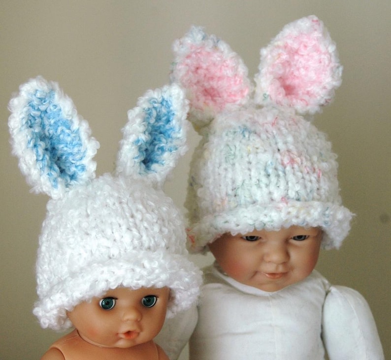 KNITTING PATTERN Baby Bunny Hat PDF | Etsy