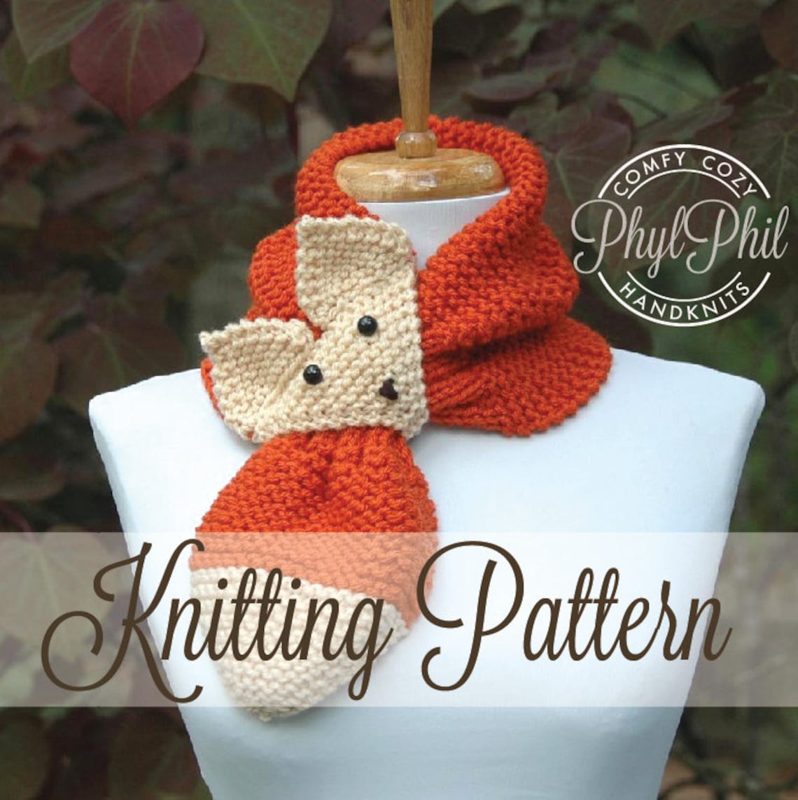 KNITTING PATTERN Fox Scarf PDF Pattern Intermediate - Etsy