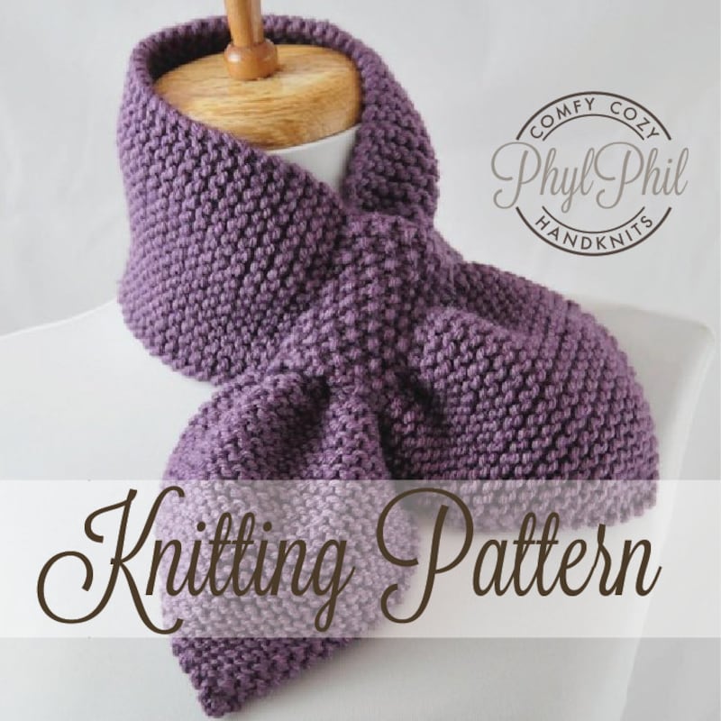Knit Keyhole Scarf - Etsy