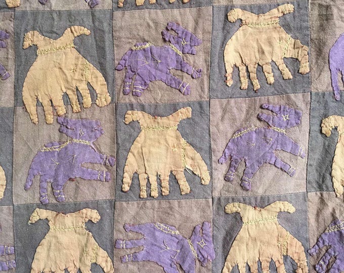 Vintage Kanduri Ceremonial Shrine Cloth Handmade India Applique ...