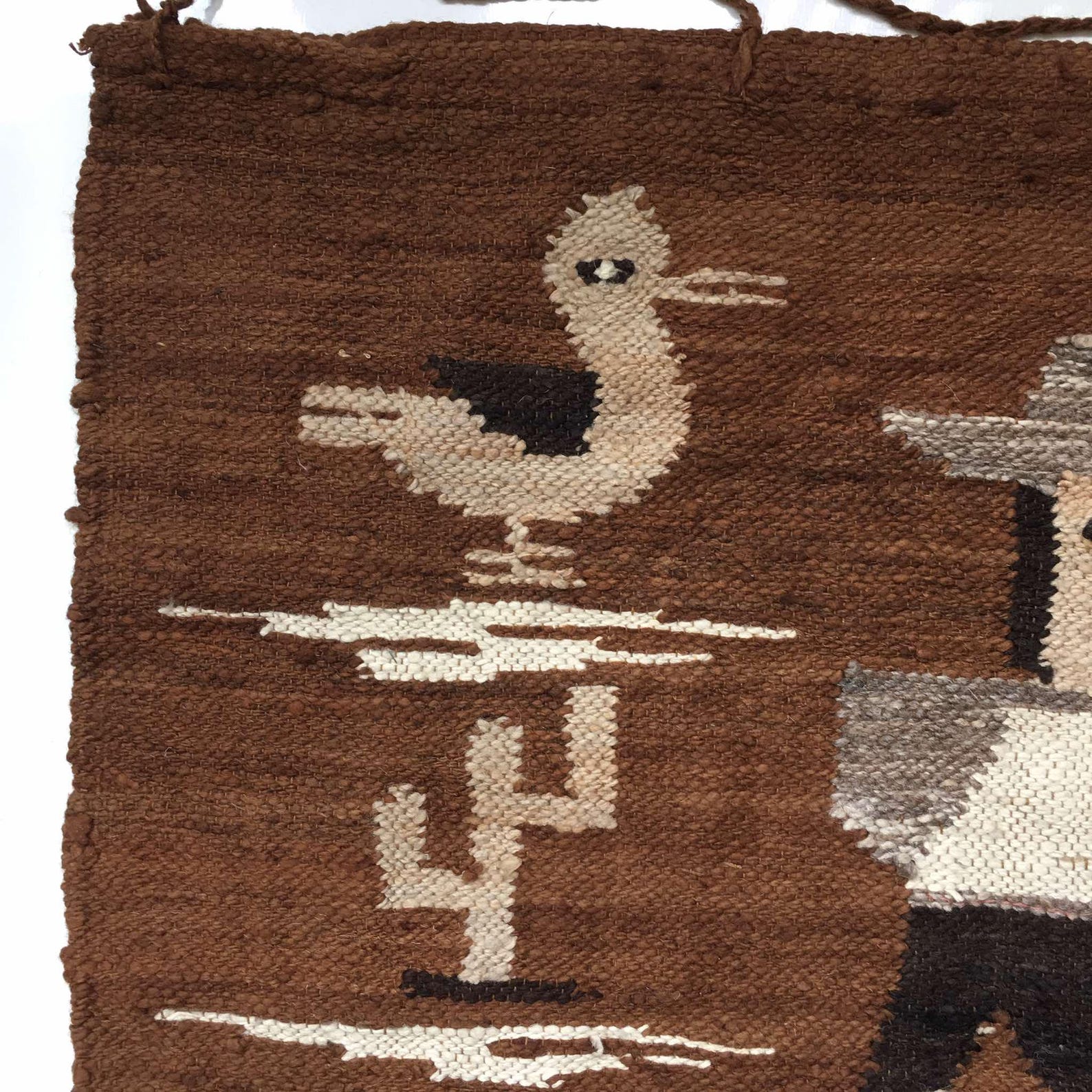 Vintage Peruvian Handwoven Wool Tapestry Wall Hanging Rug Folk Art - Etsy