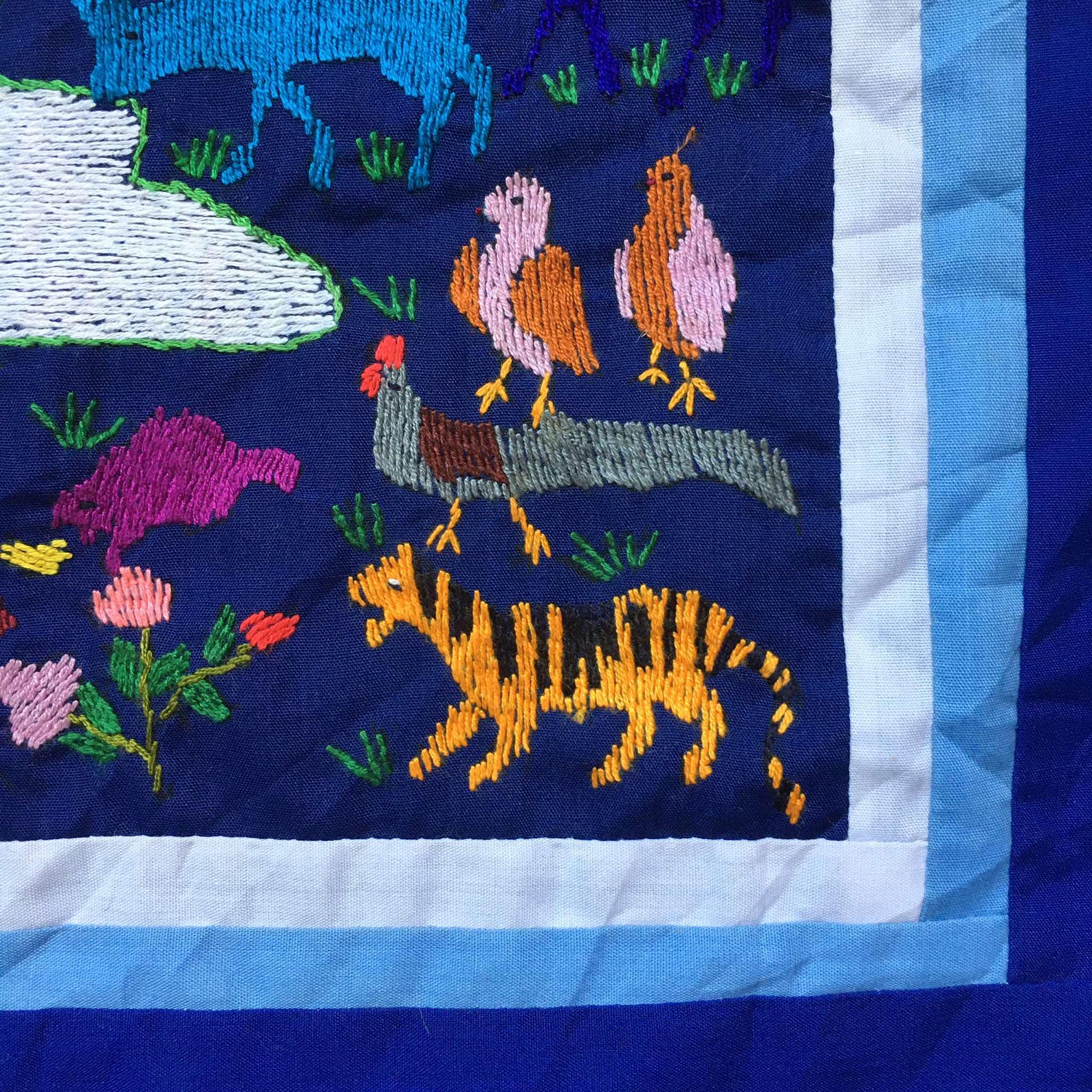 Hmong Embroidery Story Cloth Panel Many Animal - Etsy