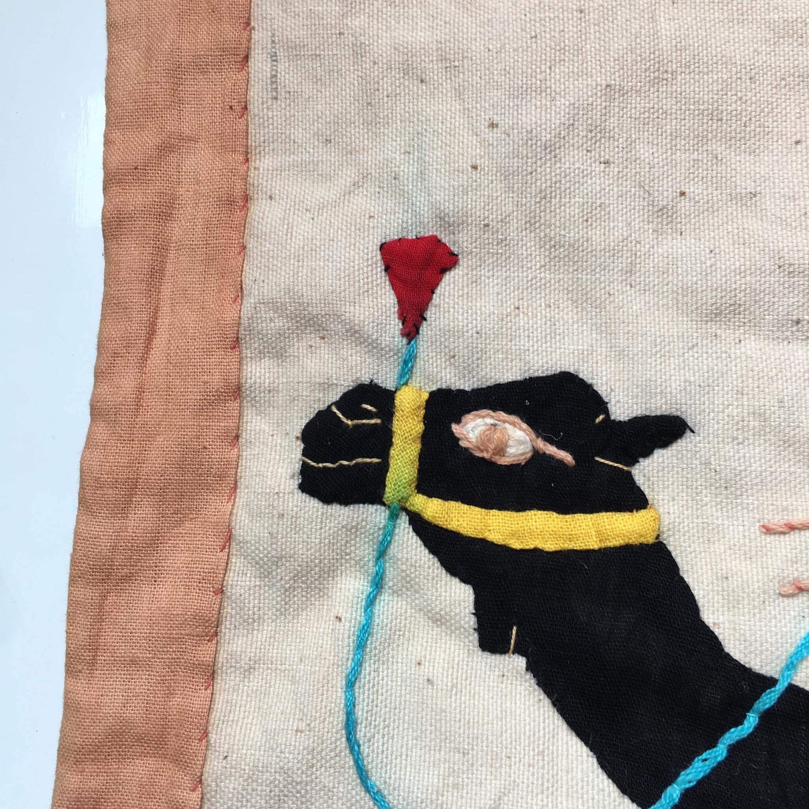 Vintage Handmade Egyptian Khayamiya Embroidered Textile Art / Patchwork ...