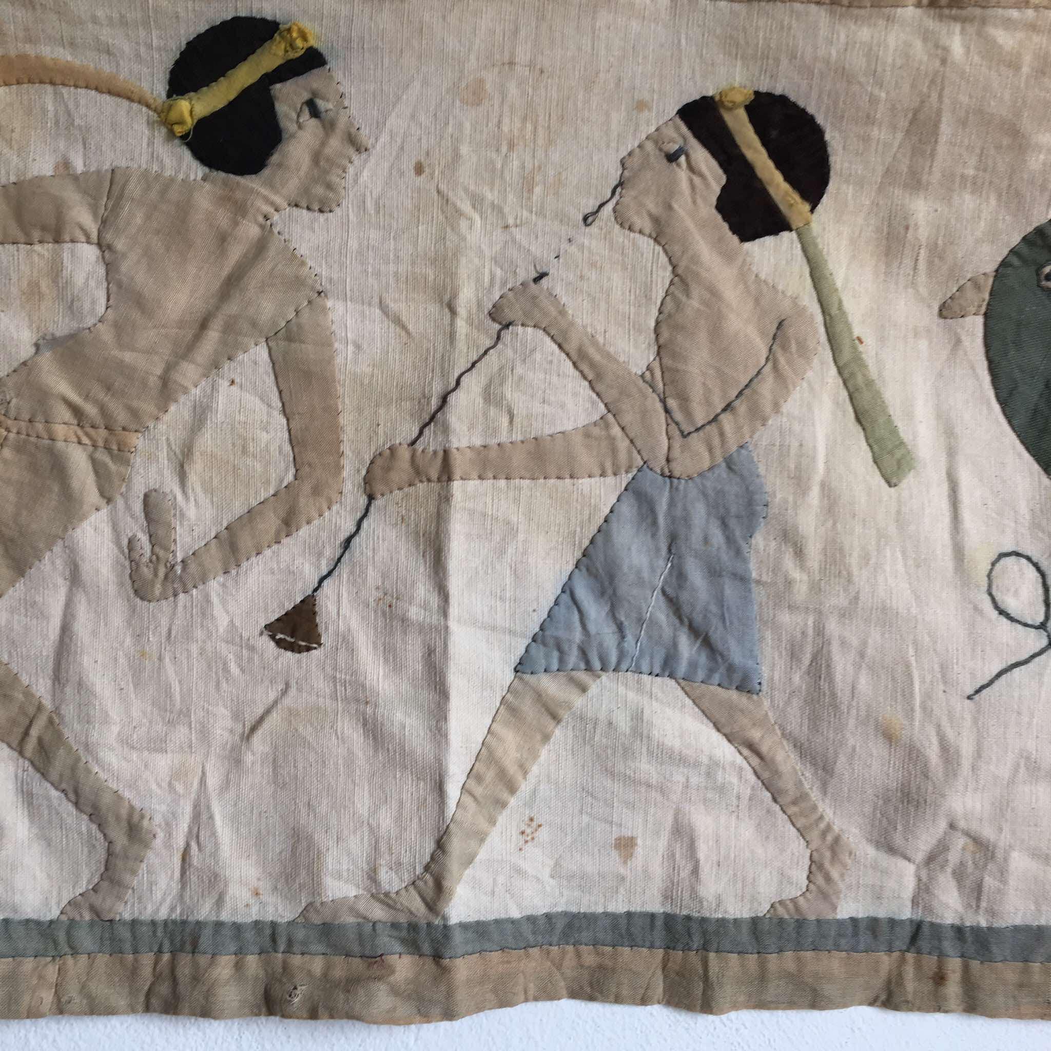 Vintage Handmade Egyptian Khayamiya Embroidered Textile Art / Patchwork ...